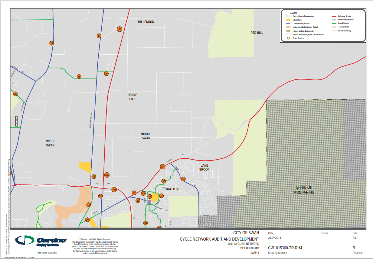 City of Swan Draft Cycle Network Plan – Jane Brook Community Association